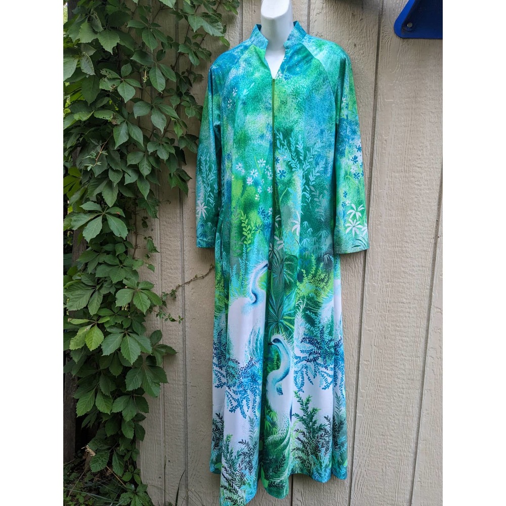 1970 Cranes Egret Dress - Gem